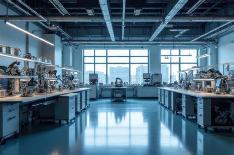 Future Robotics Lab Insights Stock Illustration Illustration Of Learning Technology 375309192