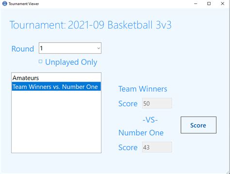 GitHub Ekas Tournament Tracker NET Desktop Application For