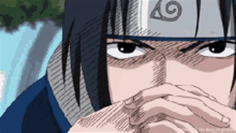 Serious Sasuke Sharingan Contemplating Anime Meme 