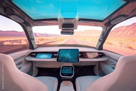 Cab Of Driverless Vehicle AI Technology Generated Image Stock Illustration Adobe Stock