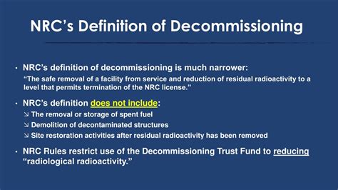 Decommissioning Meaning