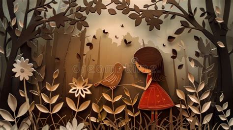 adorable paper cutouts with transparency stock illustration