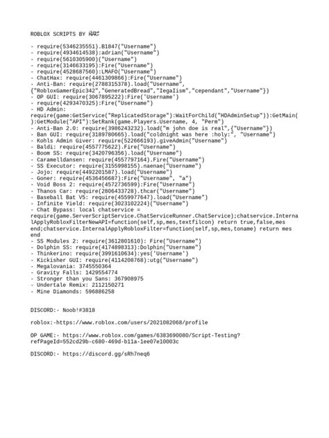 Roblox Require Scripts Pdf