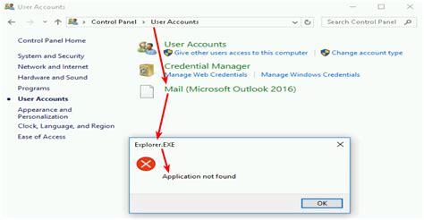 Email Windows 10 Control Panel Mail Explorer Exe Appliction Not Found Super User