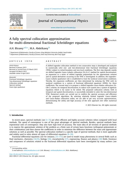 Pdf A Fully Spectral Collocation Approximation For Multi Dimensional