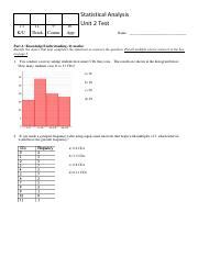 MDM U Unit Test Statistical Analysis Pdf K U Think Comm App