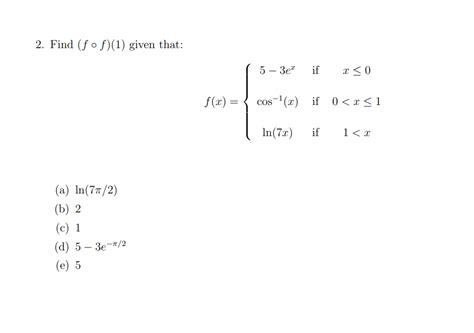 Solved 2 Find Ff 1 Given That Chegg Com