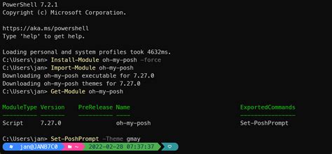 Oh My Posh Not Setting Theme On Windows Terminal By Ver Issue Jandedobbeleer Oh