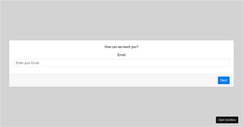 multi step react form forked codesandbox