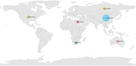 Bubbles In Windows Forms Map Control Syncfusion