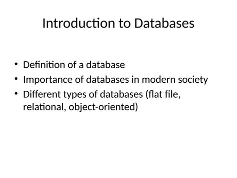 Presentation On How Database Concepts Workspptx