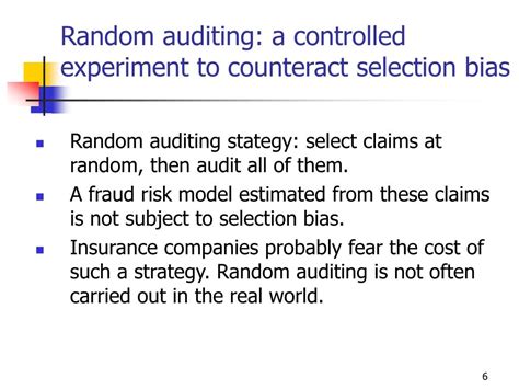 PPT Selection Bias And Auditing Policies On Insurance Claims PowerPoint Presentation ID 4241535