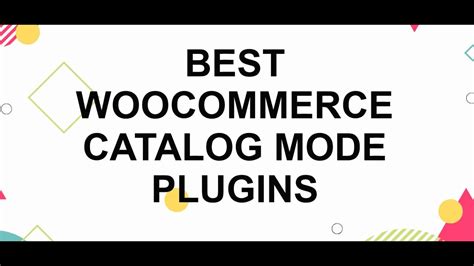 9 Best Woocommerce Catalog Mode Plugins Youtube