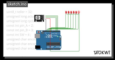Rotary Encoder With Poort Manipulation Wokwi Esp32 Stm32 Arduino