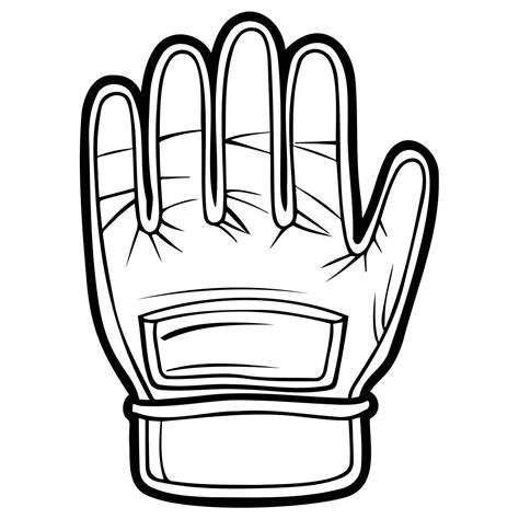 Black And White Icon Of A Firefighter Glove Depicting Essential