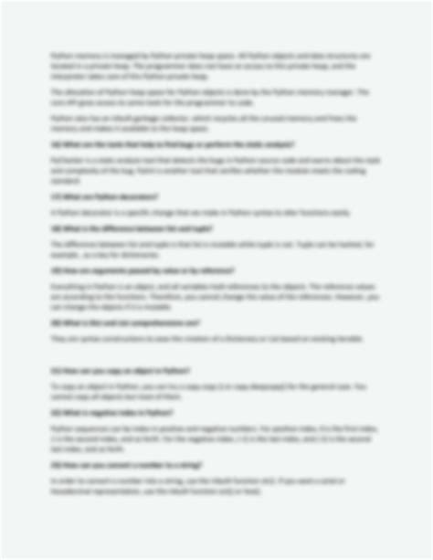 Solution Python Most Asked Question And Answer Studypool