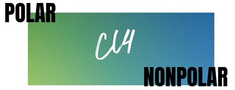Is Cl4 Polar Or Nonpolar