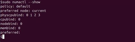 Numactl Command In Linux