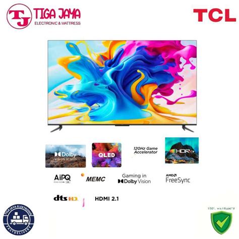 Jual Tcl C Qled Tv Inch Google Tv K Uhd Tcl C Di Seller Tigajaya Tigajaya