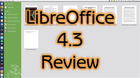 libreoffice 4 3 review youtube