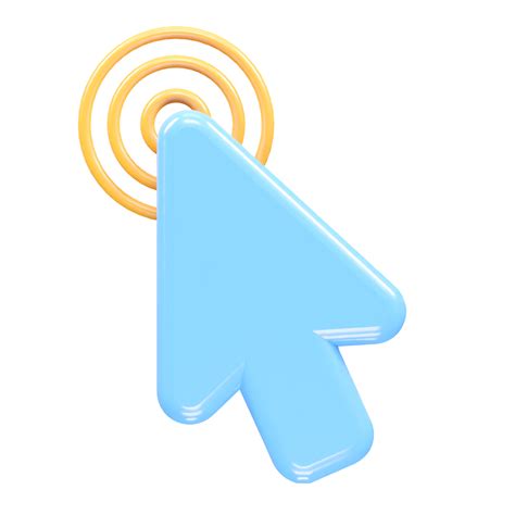 Cursor Icon Illustration D Render Element PNG
