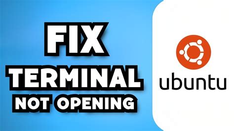 How To Fix Terminal Not Opening In Ubuntu Can T Open Terminal Terminal Not Working Or
