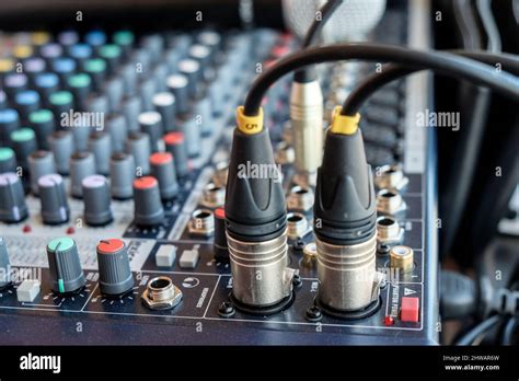 Electronic Sound Music Control Panel With Jack Line Various Part Of