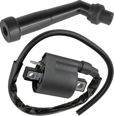Caltric Ignition Coil With Spark Plug Boot Cap Compatible With Yamaha Big Bear 350