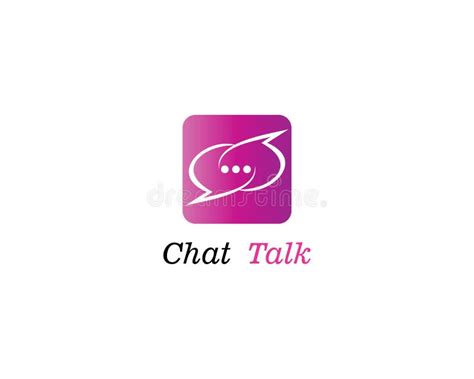 Speech Bubble Icon Logo Template Vector Illustration Stock Illustration