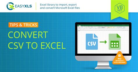 Convert CSV To Excel File In VB NET EasyXLS Guide