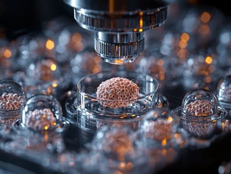Examining Fertilized Egg Microscope Reveals Detailed Cellular Patterns