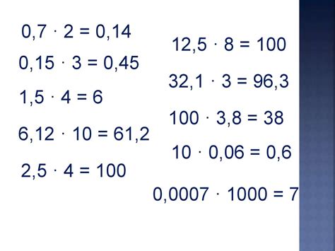 Умножение десятичной дроби на натуральное число Графический диктант презентация онлайн