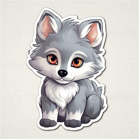 Loup Chibi Gray Wolf Girl Hevealy Inspired By Masu Anime Wallpaper