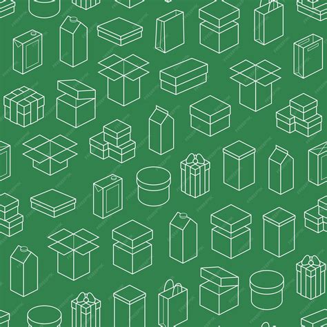 Premium Vector Boxes Seamless Pattern Background Vector