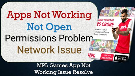 how to fix mpl games app not working not open space issue network