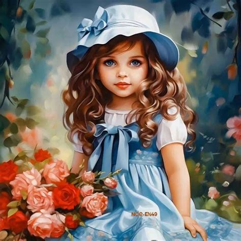 Girl In A Blue Hat Online Puzzle