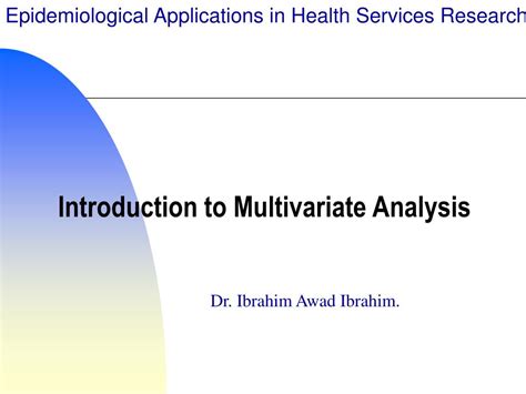 Ppt Introduction To Multivariate Analysis Powerpoint Presentation