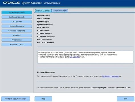 Oracle System Assistant Oracle® Server X5 4 安装指南