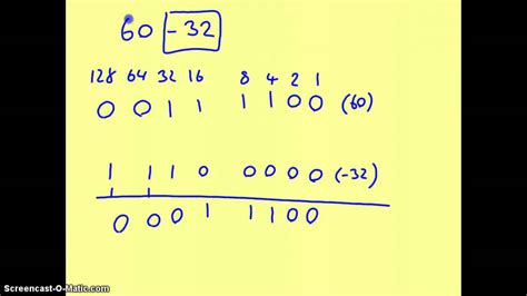 AS Computing Binary Subtraction AQA YouTube