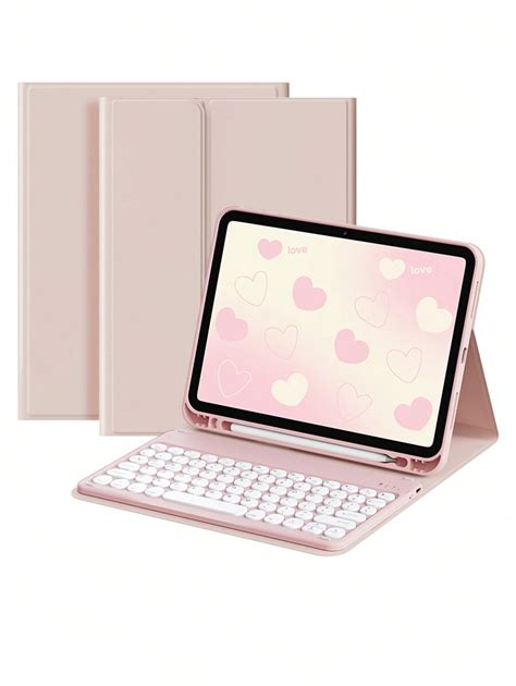 Pink Keyboard Case Compatible With Ipad Th Inch Galaxy Tab Xiao Mi Hua Wei Keyboard