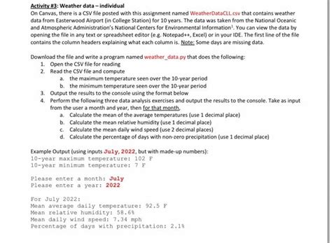 solved activity 3 weather data individual on canvas