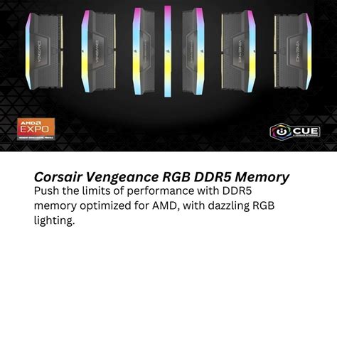 Corsair Vengeance RGB DDR5 Desktop Ram DIMM Kit Of 2 Thunder Match