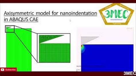Axisymmetric Model Of Nanoindentation Test Professor 3mec