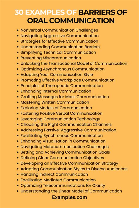 Barriers Of Oral Communication 29 Examples