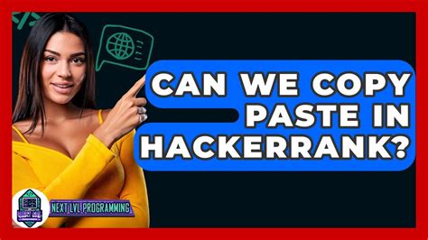 Can We Copy Paste In Hackerrank Next Lvl Programming Youtube