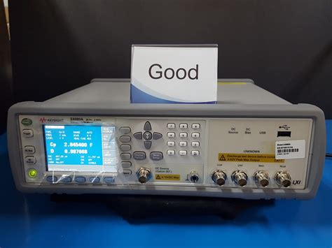 Agilentkeysight E4980a 001 710 Precision Lcr Meter 20 Hz 40 Off Agilentkeysight E4980a 001 710 Precision Lcr Meter 20 Hz 40 Off