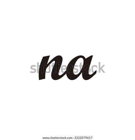 Letter Na Connect Geometric Symbol Simple Stock Vector Royalty Free Shutterstock