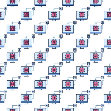 Premium Vector Ai Technology On Computer Display Vector Colored