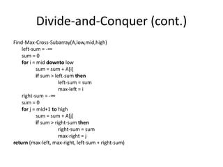 Max Subarray Pptx
