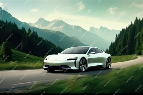 Premium Ai Image Eco Friendly Car Autonomous Self Driving Car Zero